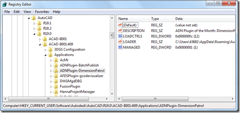 Autodesk Developer Blog : Autoloader and the registry