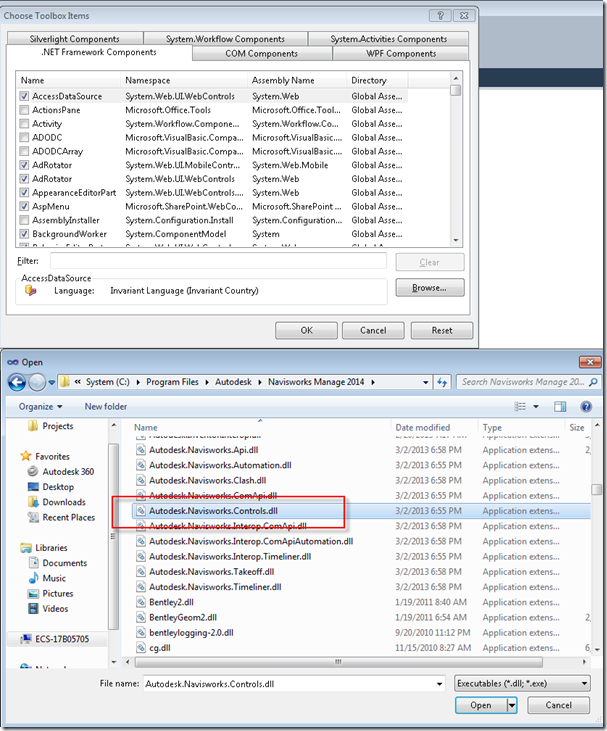 Autodesk Developer Blog : Create .NET view control at runtime on 64bits