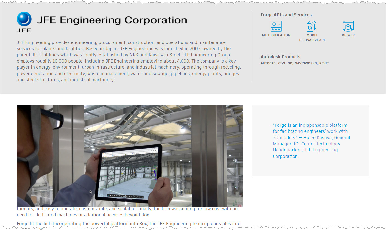 Autodesk Developer Blog : 日本の Forge 事例追加