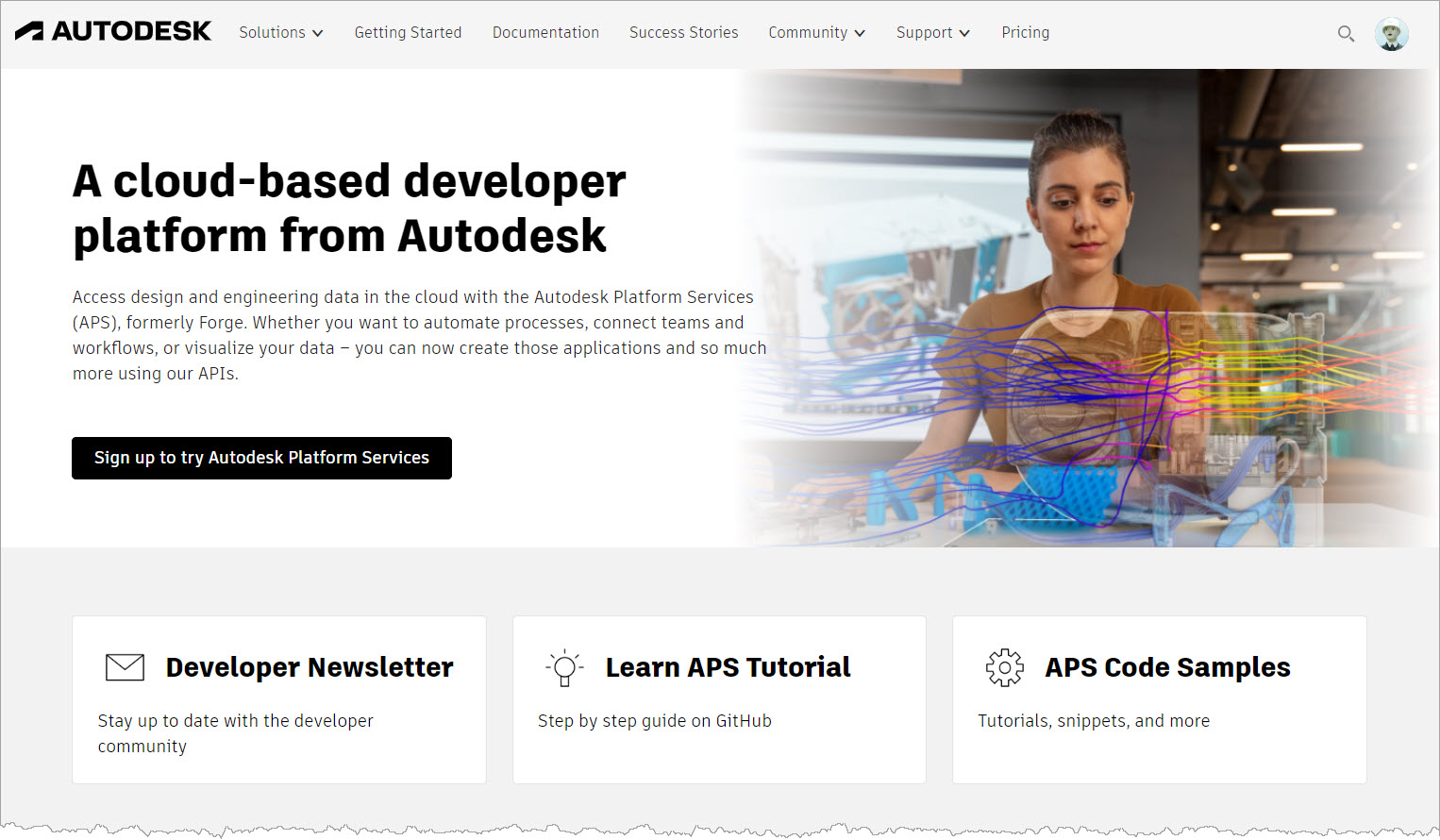 Autodesk Developer Blog : APS（旧Forge）開発者ポータルの再デザイン